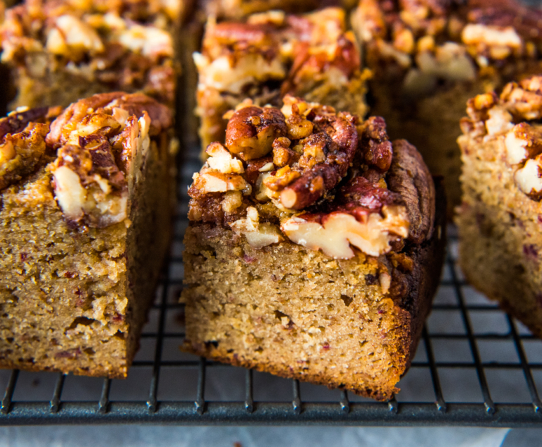 Quick and Easy Coffee and Pecan Cake ~ Wholefood Simply