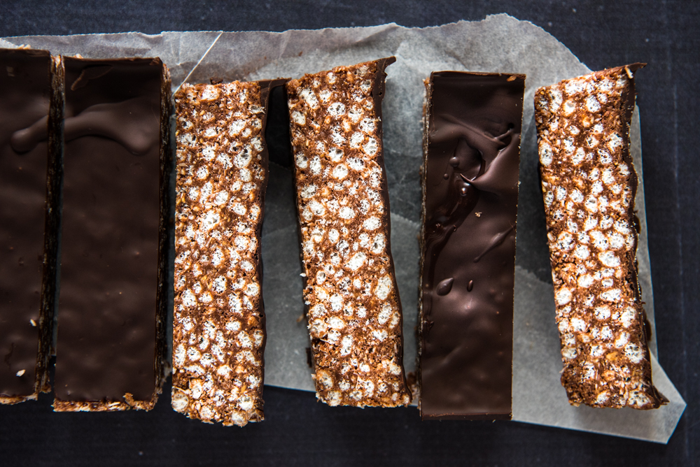 Quick and Easy Chocolate Crackle Slice ~ Wholefood Simply