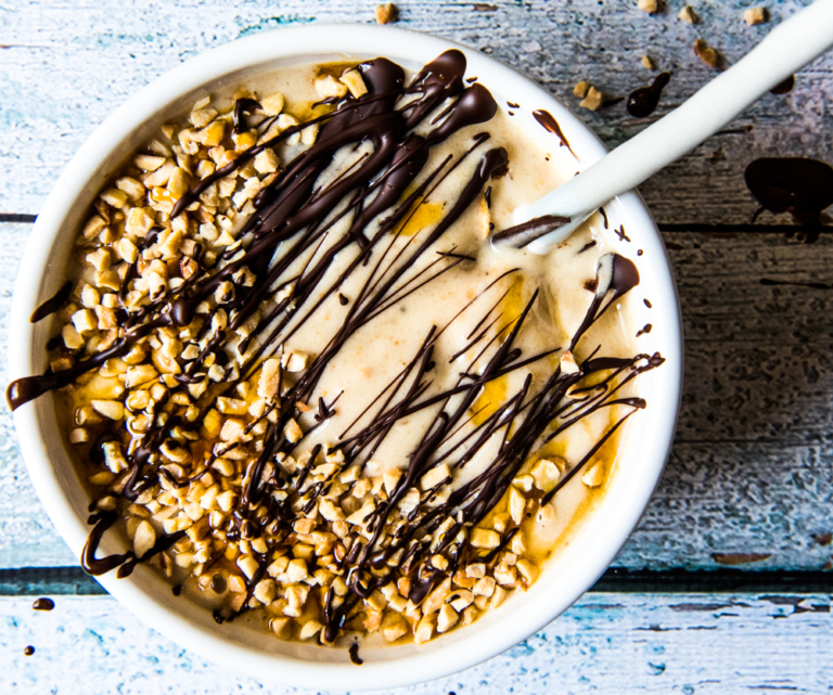 Healthy Snickers Smoothie Bowl with Thermomix Instructions